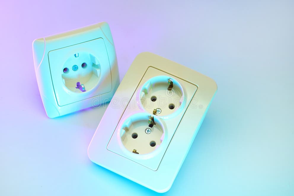 Different Electrical Sockets,connecting Devices Stock Photo - Image of ...