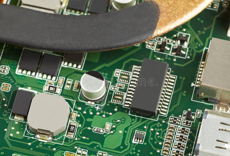 Different Electronic Components Stock Image - Image of hardware ...