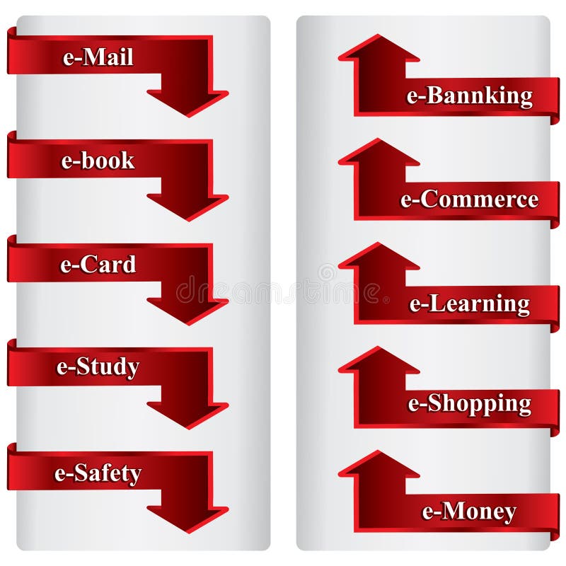 Different Electronic Services Stock Vector - Illustration of ...