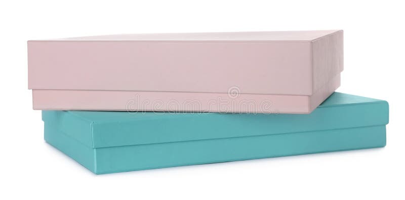 Different Elegant Gift Boxes on White Background Stock Image - Image of ...