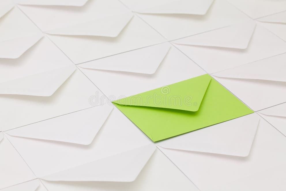 Different Envelopes on the Table Stock Photo - Image of correspondence ...