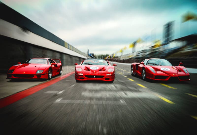 Front View of a Black Ferrari 599 GTB Fiorano Editorial Stock Image ...