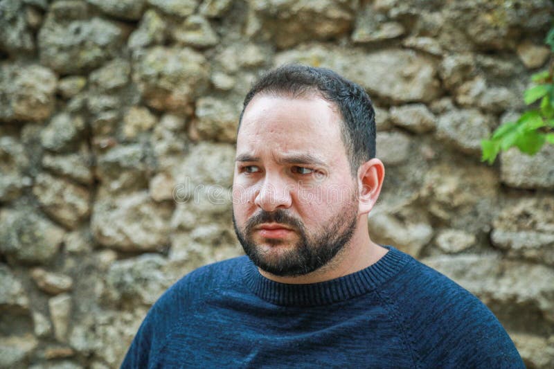 Concerned Eyes of a Shy Man Stock Image - Image of timid, uneasy: 351997317