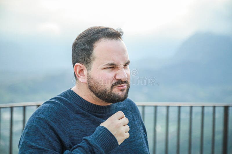 Disgusted Reaction from Tasting Bad Biscuit Stock Photo - Image of ...