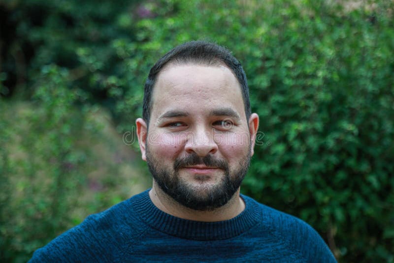 Smile of Malice of a Flirting Man Stock Image - Image of positive, lips ...