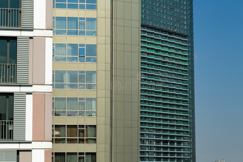 Different Facades of Architecture and Outdoor Facilities with Panoramic ...