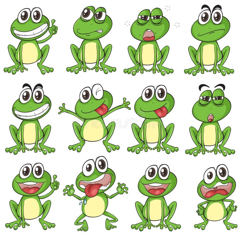 Frog jumping sprite stock vector. Illustration of available - 73781050