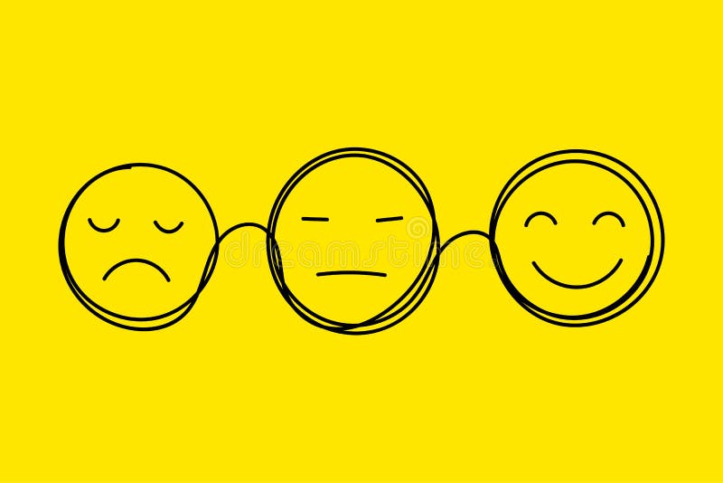 Happy Sad Indifferent Face Stock Illustrations – 145 Happy Sad ...