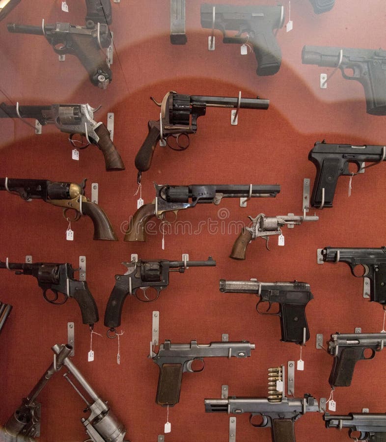 Different Firearms, Weapons for Shooting Stock Image - Image of handgun ...