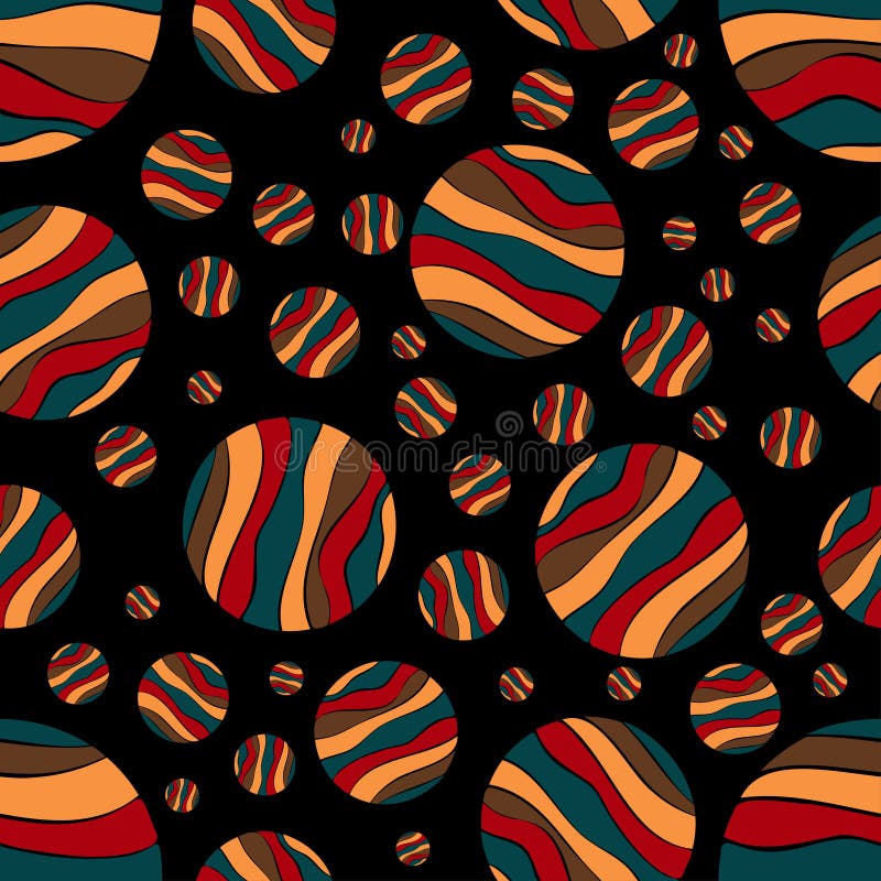 Different Five Color Palettes Circles Stock Vector - Illustration of ...