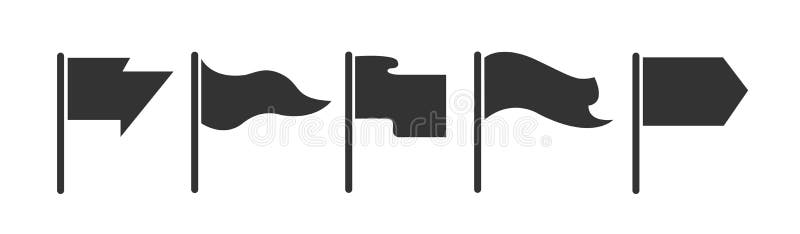Different Flag Icons Set. Set of Vector Flags Stock Vector ...