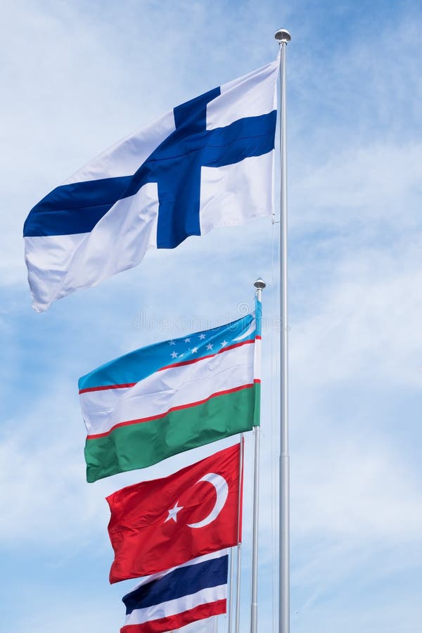 152 Flying National Flags Different Country Stock Photos - Free ...