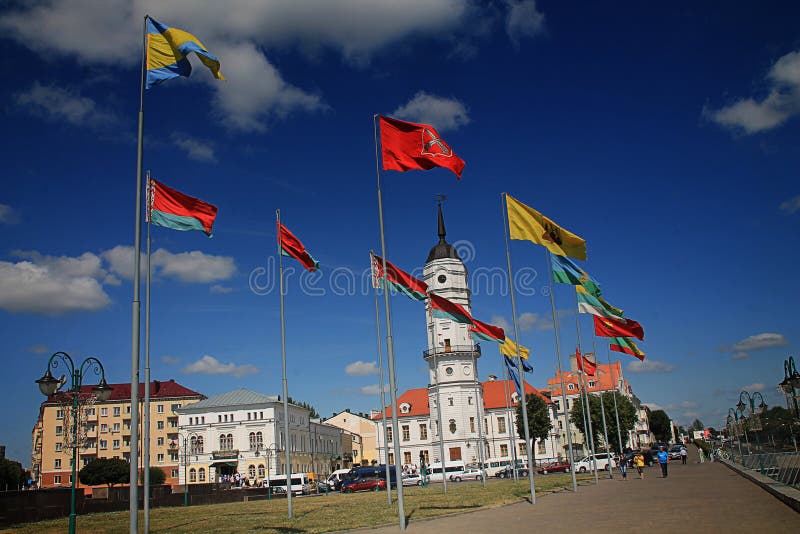 Different Flags Waving On Poles At Daytime Picture. Image: 109913933