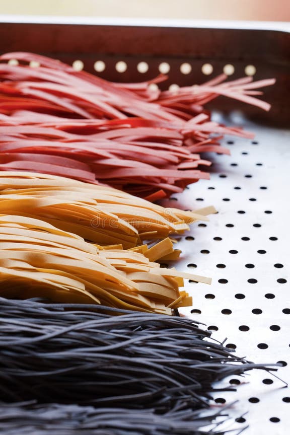 Different flavored pasta stock photo. Image of pasta - 23704554
