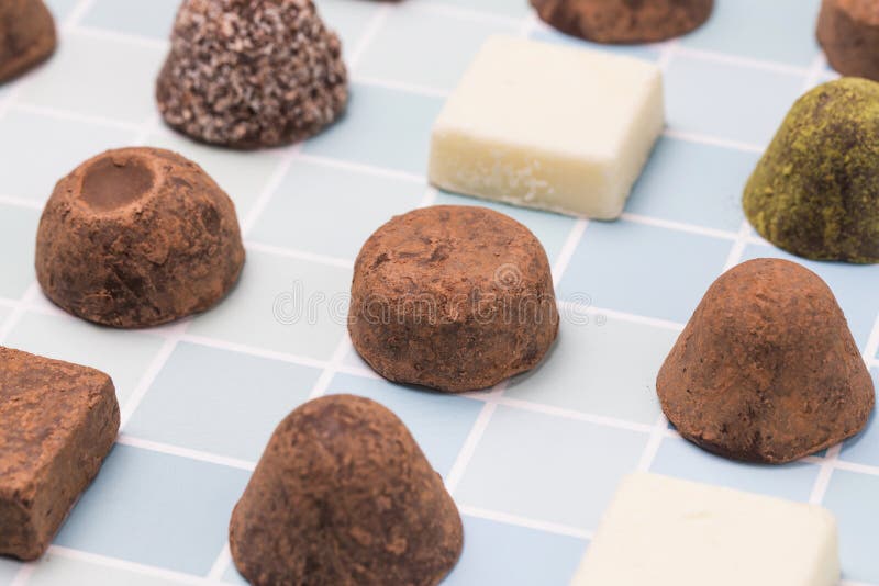 Chocolate In Different Flavors Stock Image - Image of brown, sweet ...