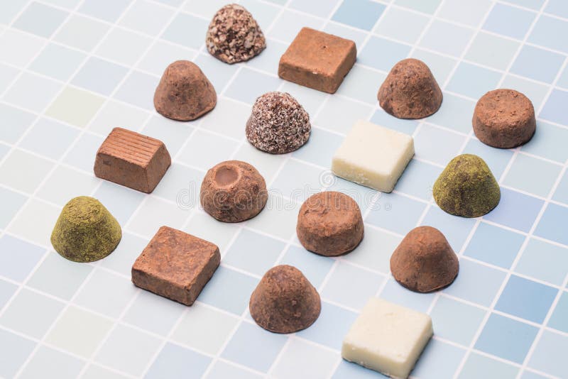 Different Flavors of Chocolate Stock Image - Image of powder, dessert ...