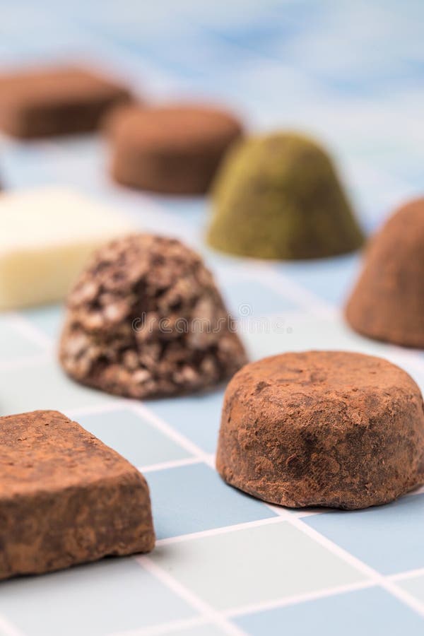 Different Flavors of Chocolate Stock Photo - Image of black, powder ...