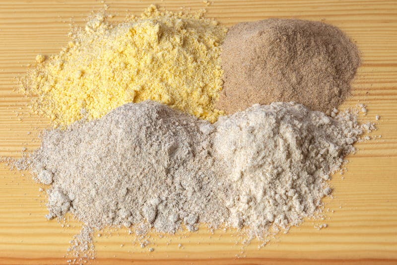 Different flour table stock photo. Image of flour, pile - 65708796