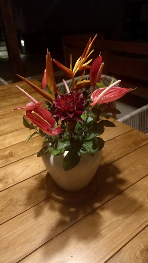 Different Flower Arrangements are Combine into a Beautiful Whole Stock ...