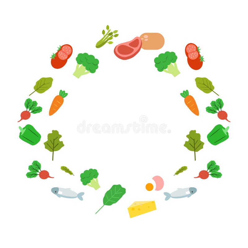 Different Food Vegetables and Dairy Products, Vector Charts Stock ...