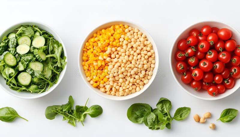 3 Different Foods Photographed in Same Angle Stock Photo - Image of ...