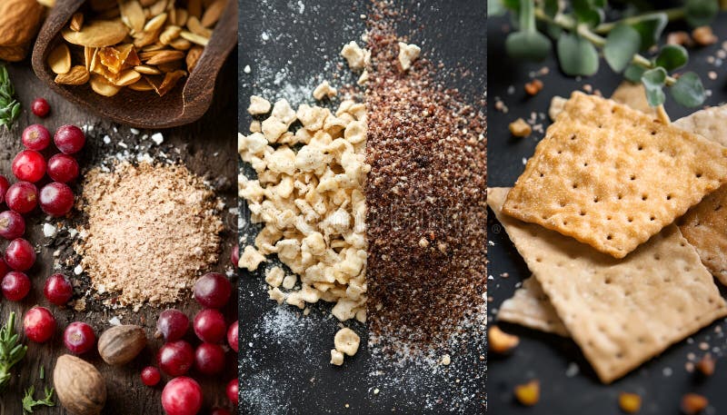 3 Different Foods Photographed in Same Angle Stock Photo - Image of ...