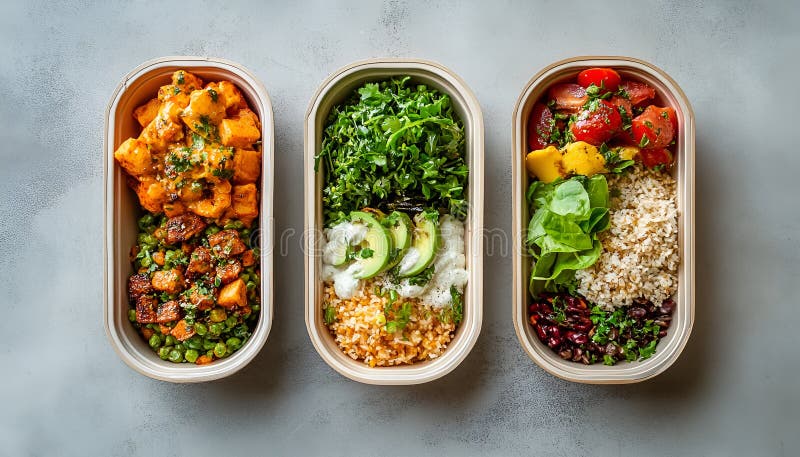 3 Different Foods Photographed in Same Angle Stock Photo - Image of ...