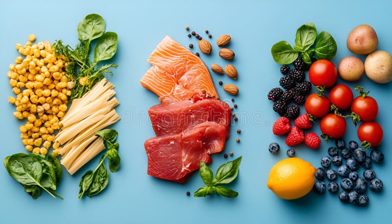 3 Different Foods Photographed in Same Angle Stock Photo - Image of culinaryarts, appetizing ...