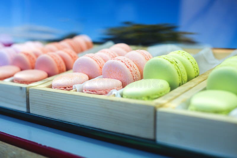 Different French Cookies Macaroons Stock Image - Image of cookie ...
