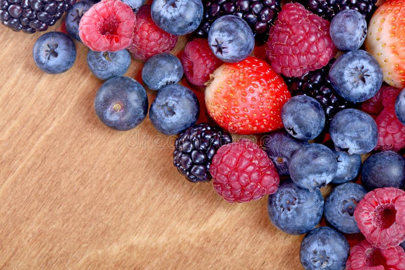 Fresh berries isolated stock photo. Image of diet, collage - 32381646