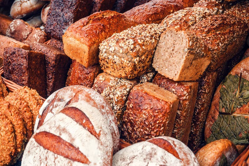 Different fresh breads stock image. Image of freshness - 113235159