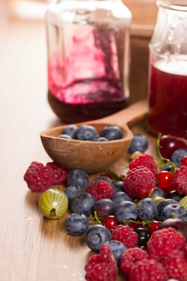 Different Fresh Ripe Berries Stock Photo - Image of berries, green ...