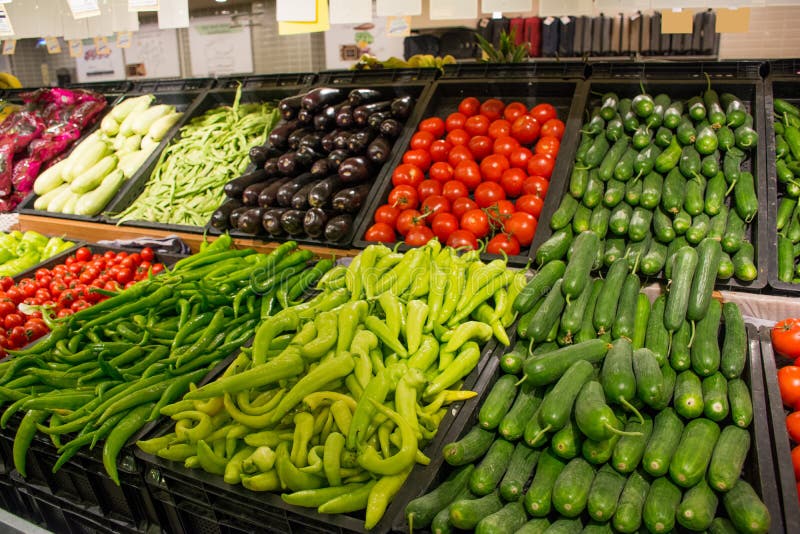 Different Fresh Vegetables in Buckets Stock Photo - Image of superfood ...