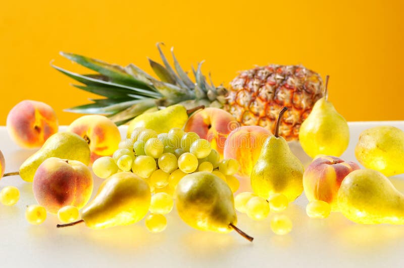 Different fruits stock image. Image of cream, grape, tropical - 1449211