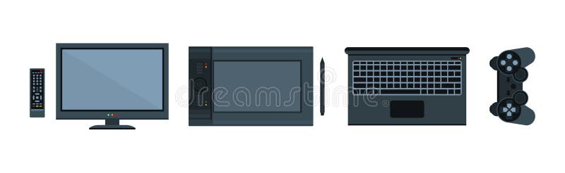 Different Gadget and Digital Mobile Devices Vector Set Stock Vector ...