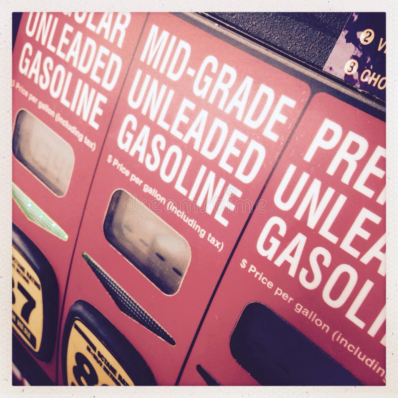 Different gasoline choices stock photo. Image of transportation - 49667082