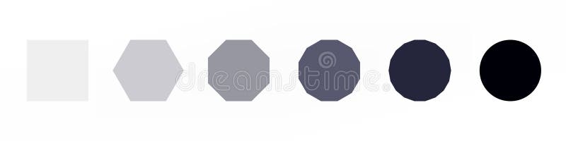 Different Geometric Shapes Set Illustration Stock Vector - Illustration ...