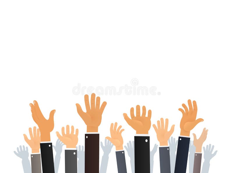 Different Gestures Hands Up Collection. People Catch Something from the ...