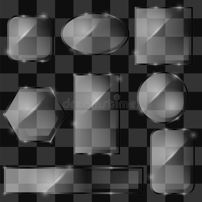 Different Glass Banners stock vector. Illustration of acrylic - 88623174