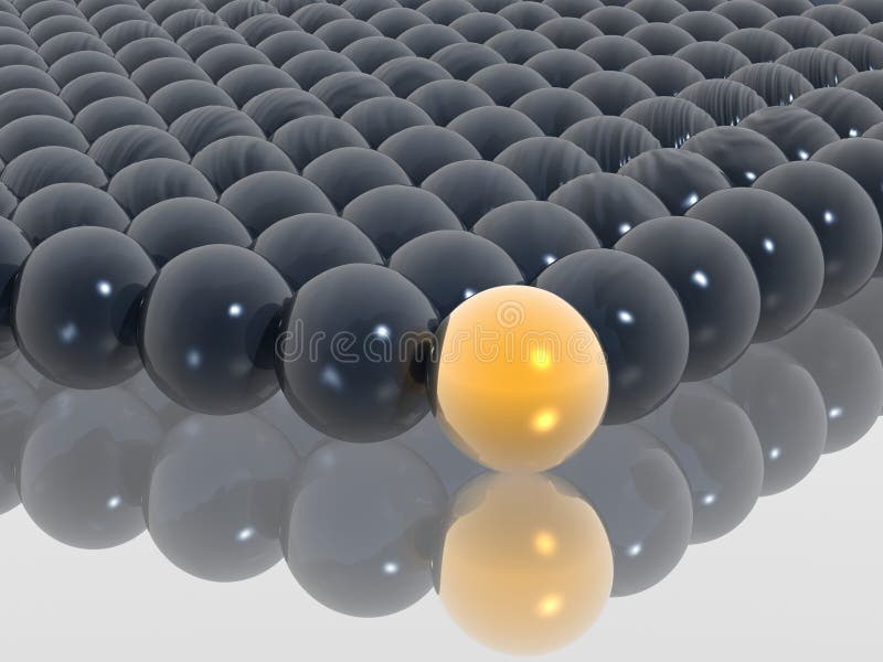 Different gold ball stock illustration. Illustration of individual ...