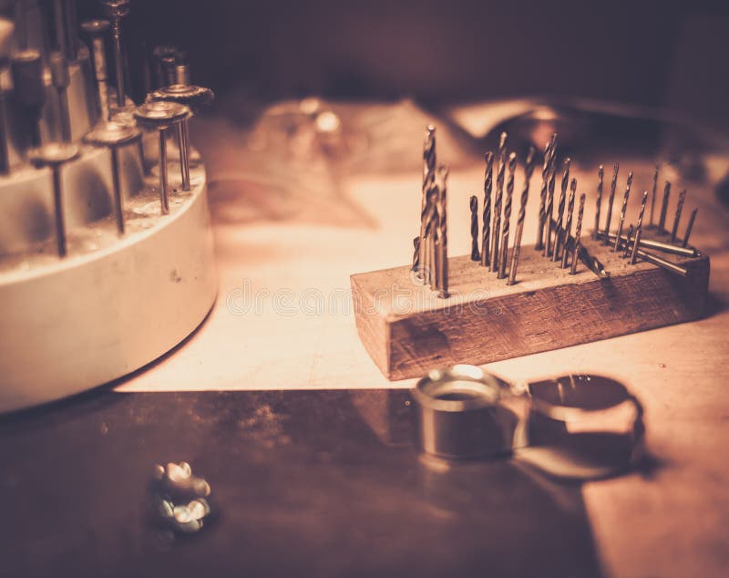 Different Goldsmiths Tools. Stock Image - Image of preform, jeweller ...