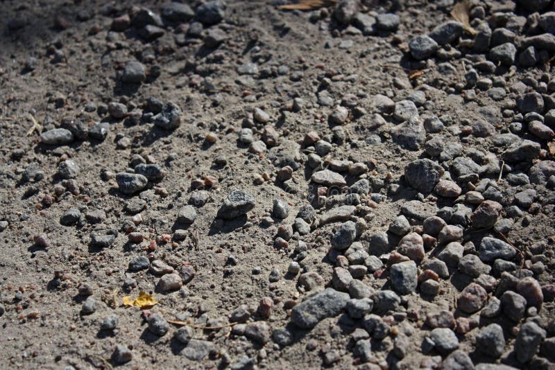 Different Grey Stones Gravel on Surface of the Dirt Road Stock Image ...