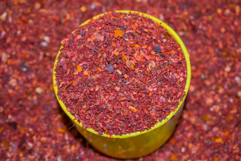 Different Ground Spices for a Meal in a Cup Stock Image - Image of ...