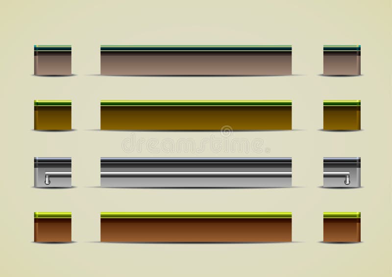 Different Ground Sprites for Creating Video Games Stock Vector ...