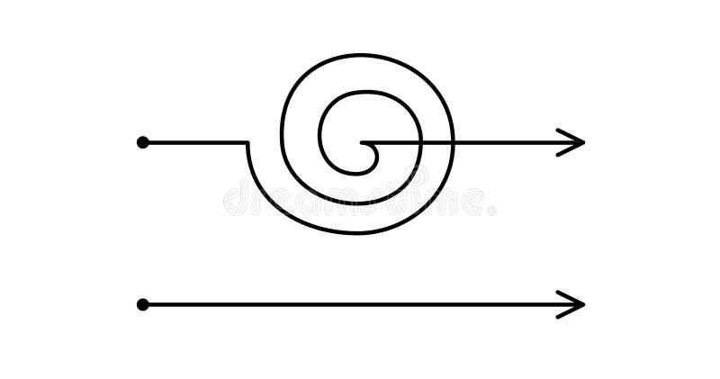 Different Hand Drawn Doodle Scribble Path Stock Vector - Illustration ...