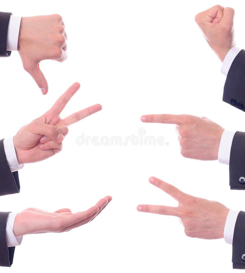 Different hand s gestures stock photo. Image of background - 2667786