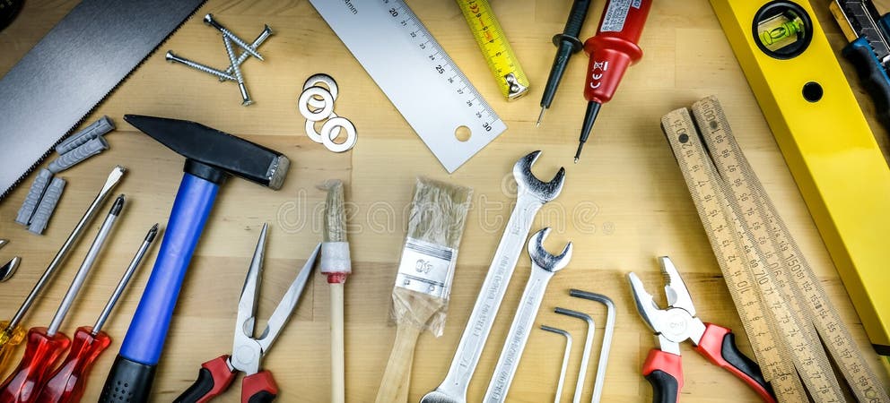 Different Hand Tools stock image. Image of repair, artisan - 130689397