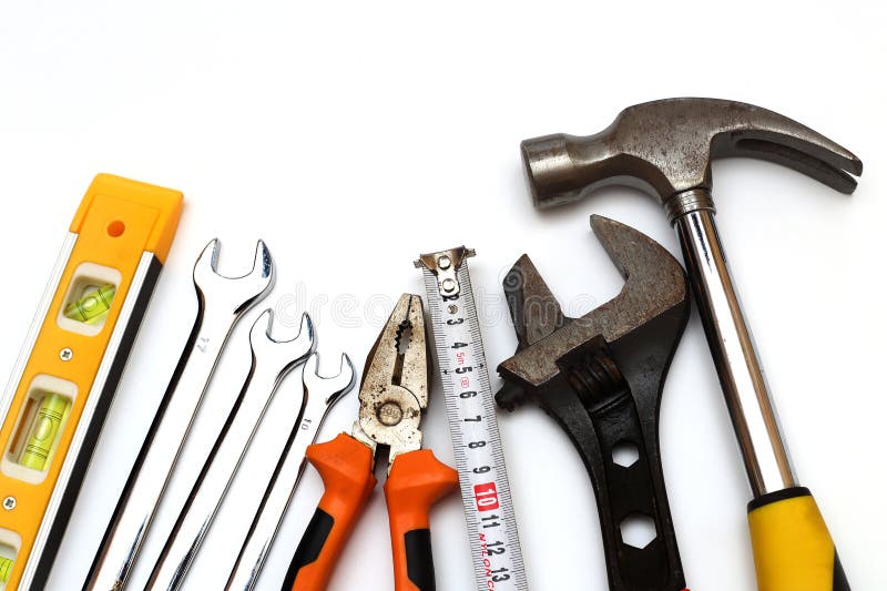 Different hand tools stock photo. Image of build, scissors - 319806588
