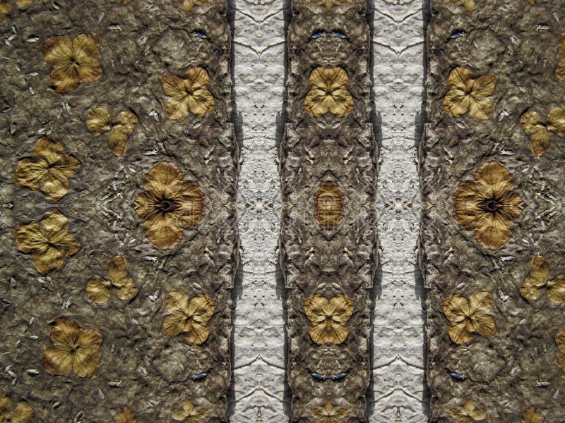 Different Handmade Paper with Natural Flowers Stock Photo - Image of ...