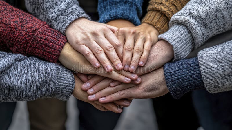 Collaborative Hands Uniting for a Cause Community Space Group Activity ...